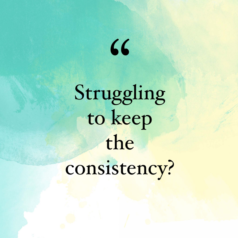 Struggling to keep the consistency? Or to start? – Infinite Balance